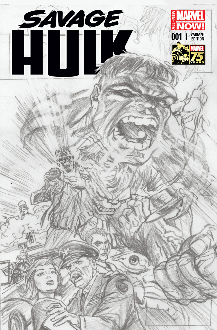 Savage Hulk (2014) #1 (Ross 75th Anniversary Sketch Variant) | Comic ...