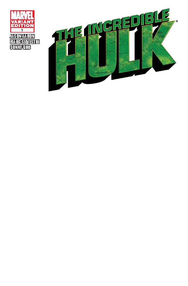 Incredible Hulk (2011) #1 (Blank Cover Variant) | Comic Issues | Marvel