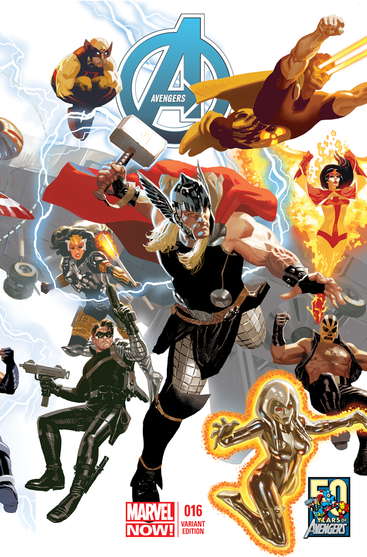 Avengers (2012) #16 (Acuna Avengers 50th Anniversary Variant) | Comic ...