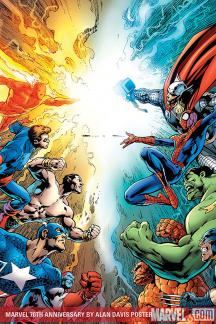 70th Anniversary Alan Davis Poster (2009) #1 | Comic Issues | Marvel