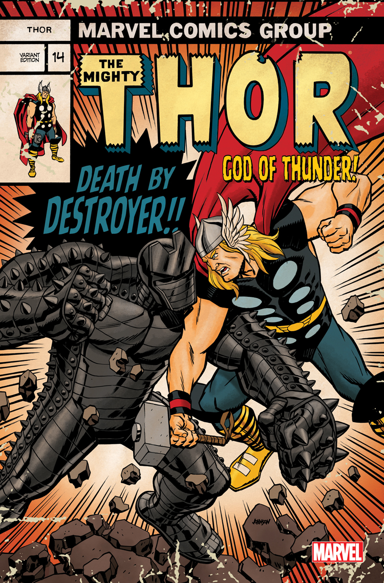 Thor: God of Thunder (2012) #14 (Johnson Thor Battle Variant) | Comic ...