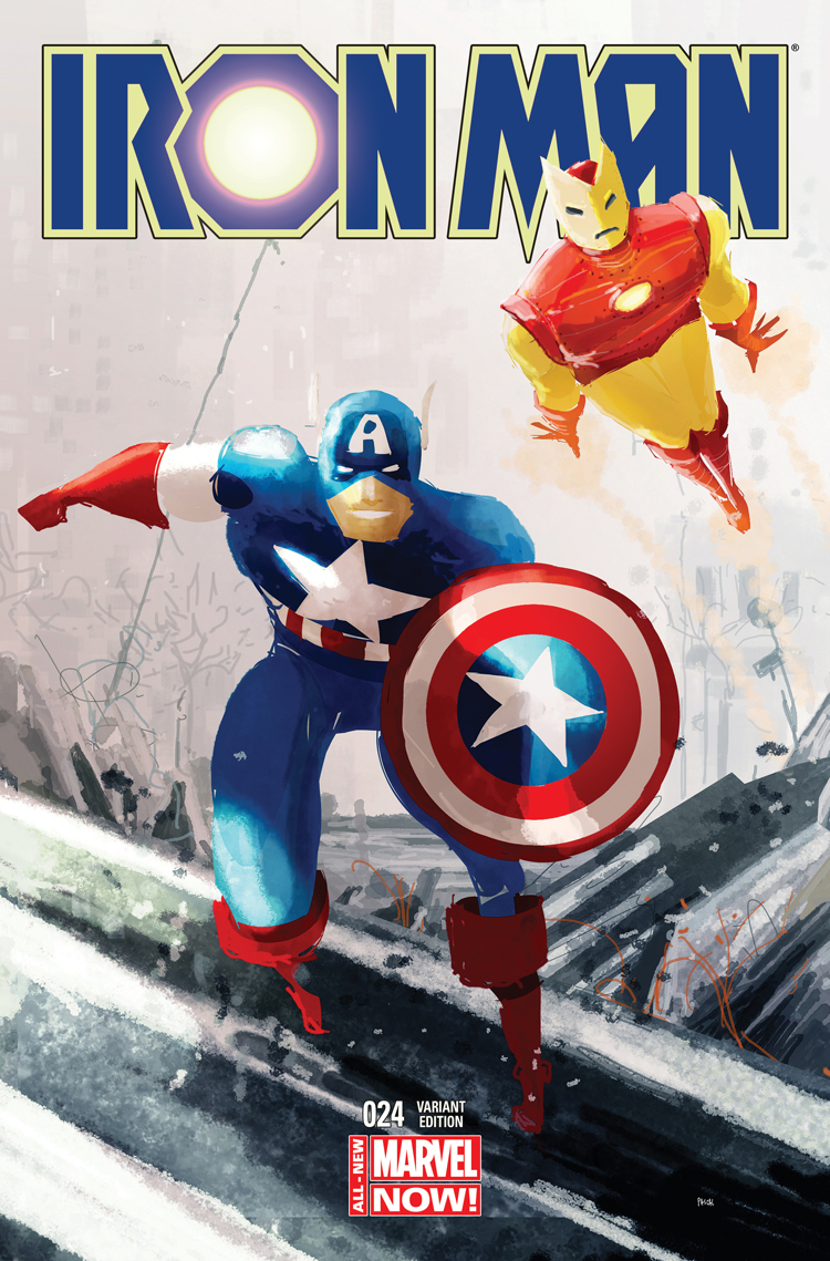 Iron Man (2012) #24 (Campion Captain America Team Variant) | Comic ...