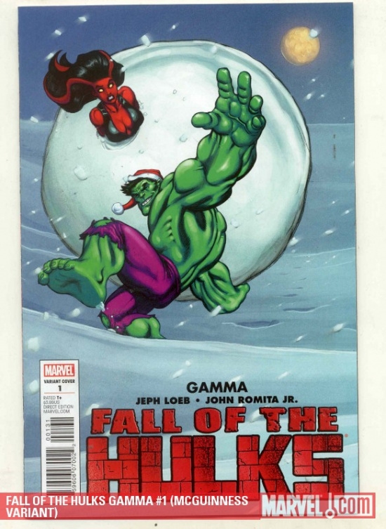 Fall of the Hulks Gamma (2009) #1 (SANTA-HULK MCGUINNESS VARIANT ...