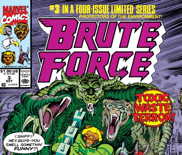 Brute Force (1990) #3 | Comic Issues | Marvel