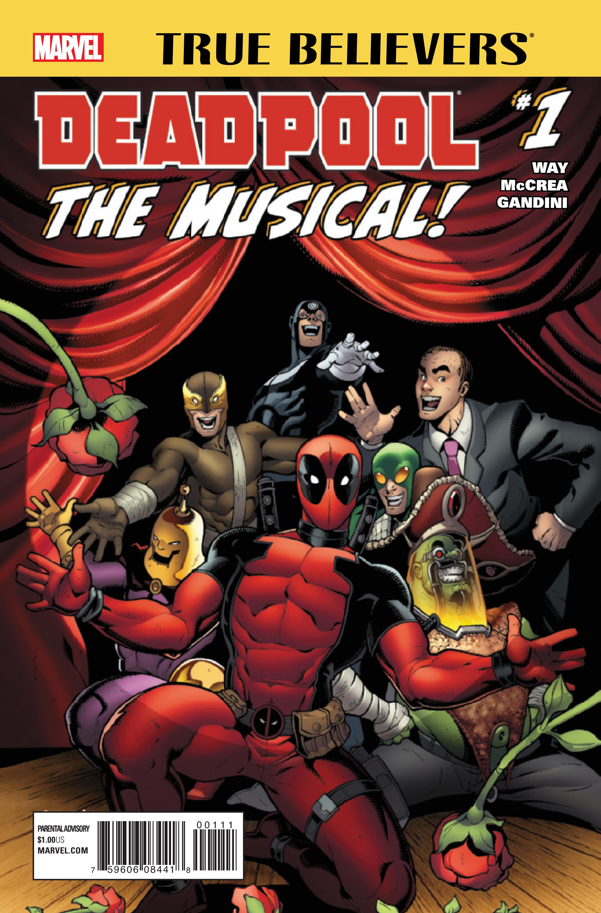 TRUE BELIEVERS: DEADPOOL THE MUSICAL 1 (2016) #1 | Comic Issues | Marvel